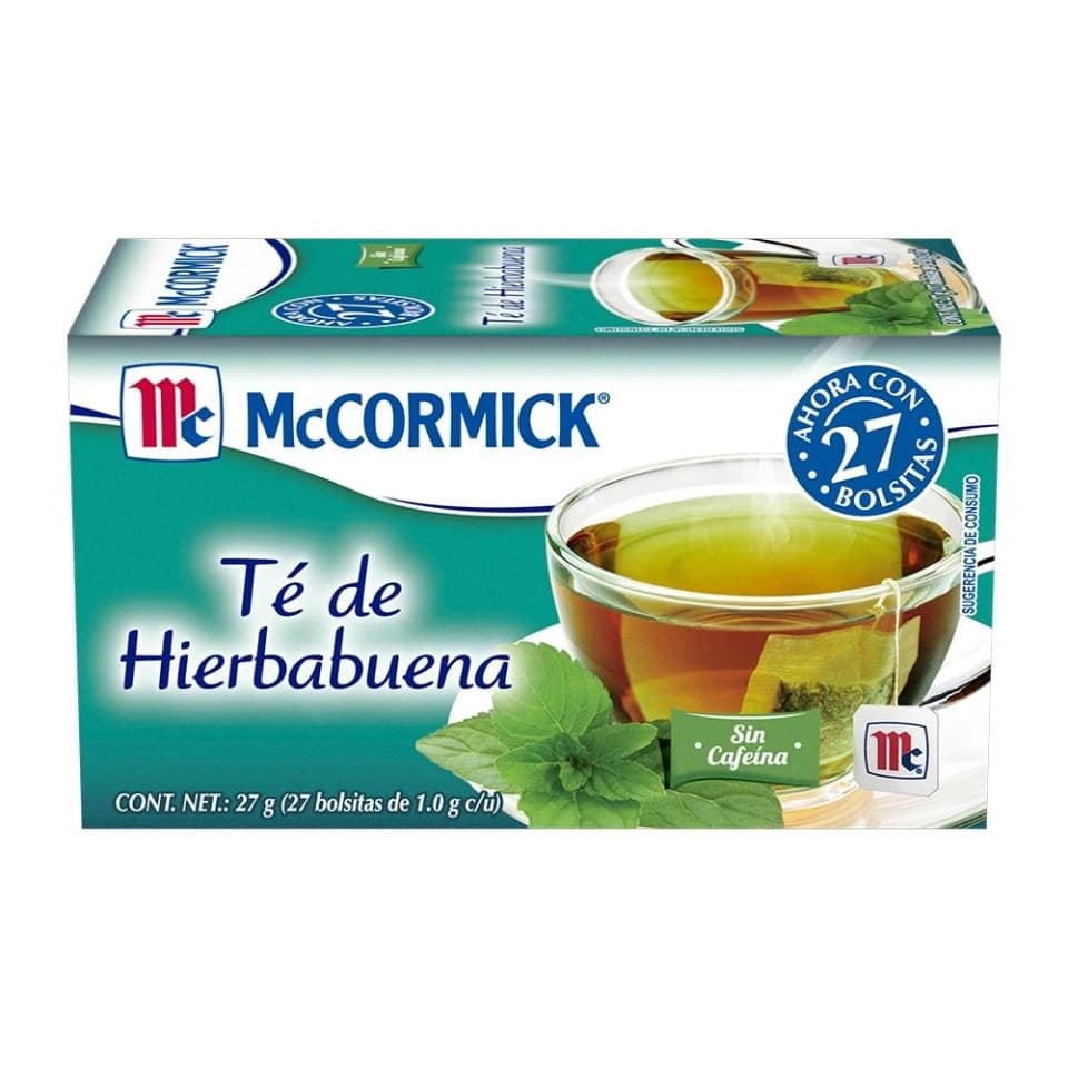 Caja Té Hierbabuena McCORMICK 27g (27 bolsas) - Unisource Solutions