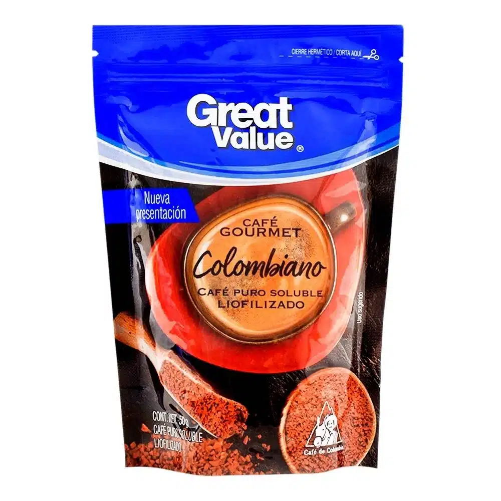 Café Colombiano Gourmet puro soluble 50g (Great Value) - Unisource ...
