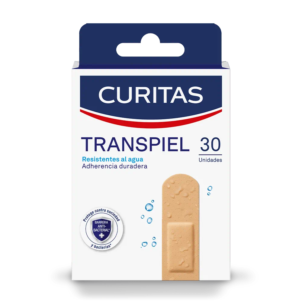 Paquetes Curitas Transpiel resistentes al agua 30 unidades - Unisource ...